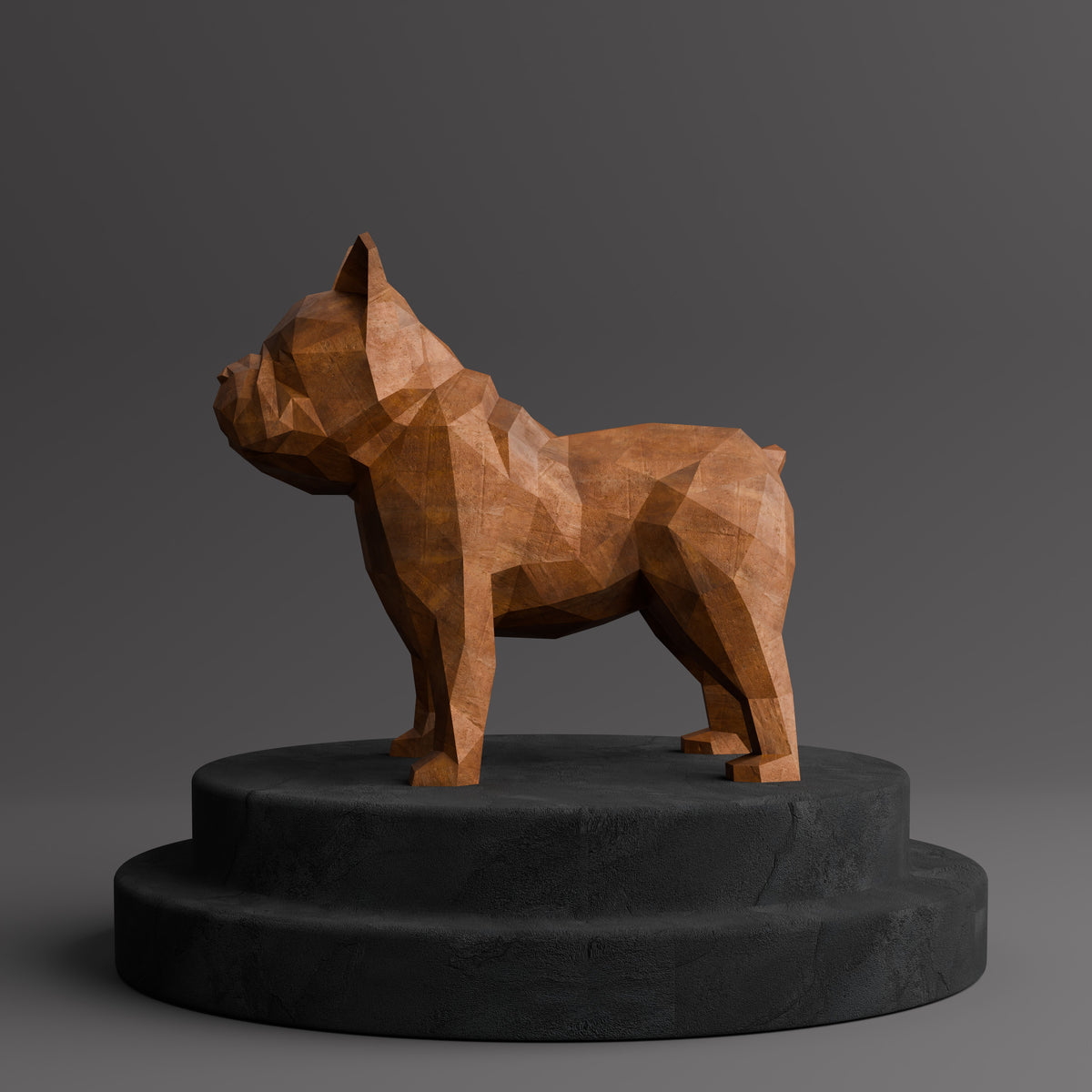 Sculpture Bulldog Origami – Sculpture Origami